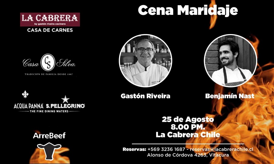Cena y maridaje a cuatro manos en La Cabrera a junto a Gastón Riveira y ...